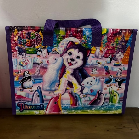 Lisa Frank | Office | Lisa Frank Husky Dog Trifold Portfolio Binder ...